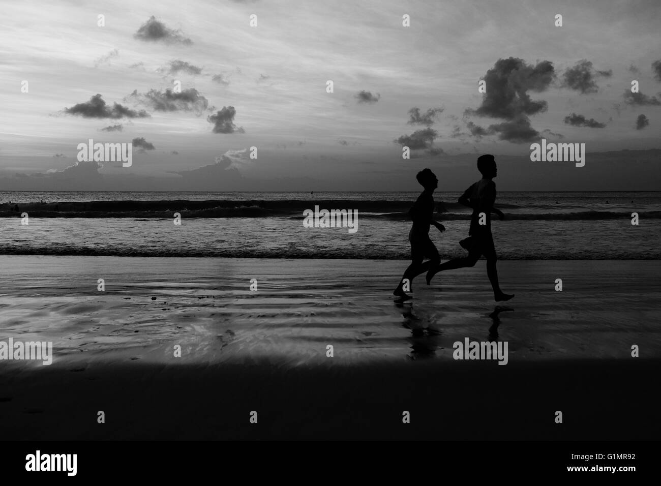 Boys on the beach Stock Photo - Alamy
