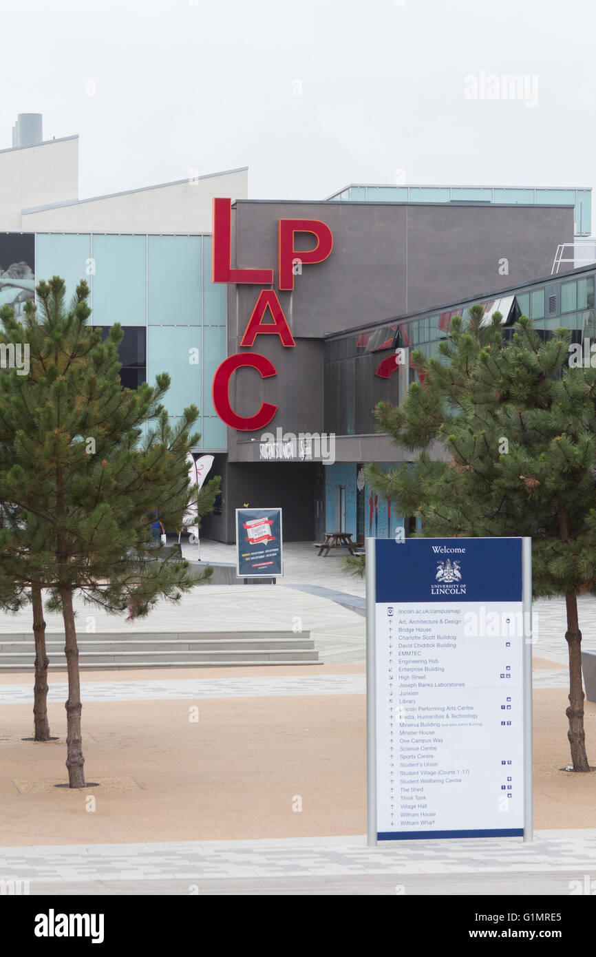 Students Union and LPAC, at Lincoln University Open Day Stock Photo - Alamy
