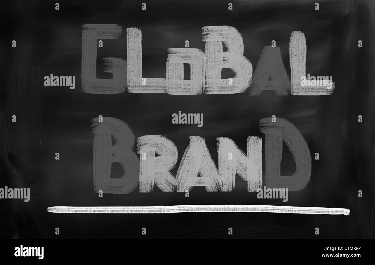 Global Brand Cincept Stock Photo - Alamy