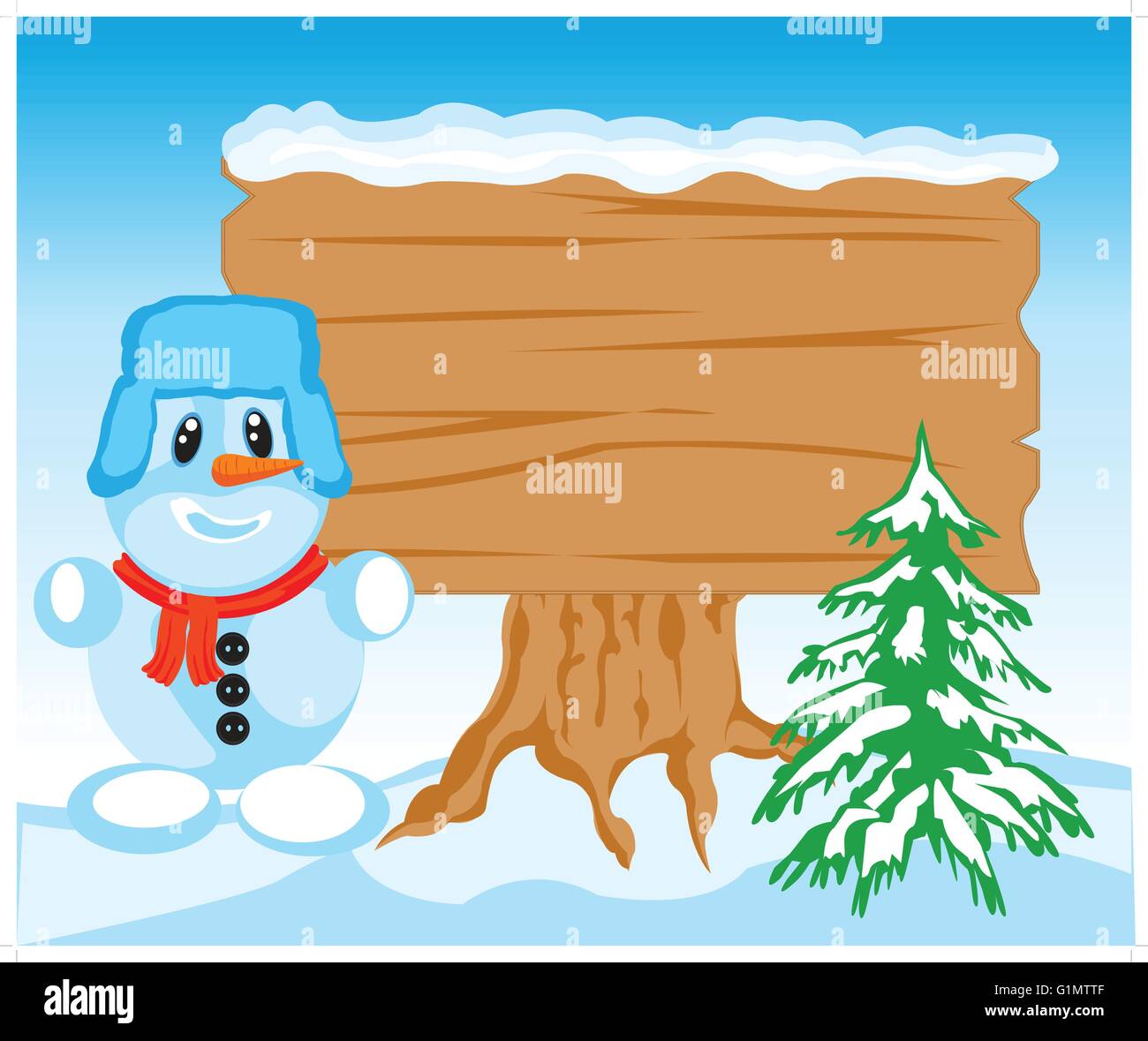 Illustration of the person blinded from snow and wooden shield Stock ...