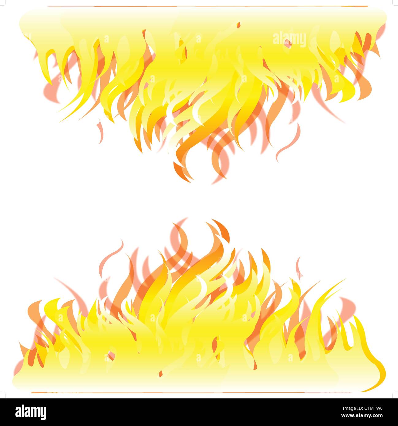 Colorful background from burning fire on white Stock Vector Image & Art ...