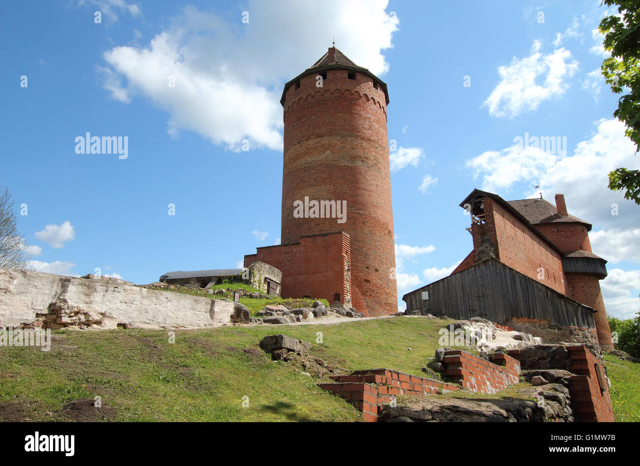 Turaida Castle (Latvian: Turaidas pils, German: Treiden, Treyden) is a ...