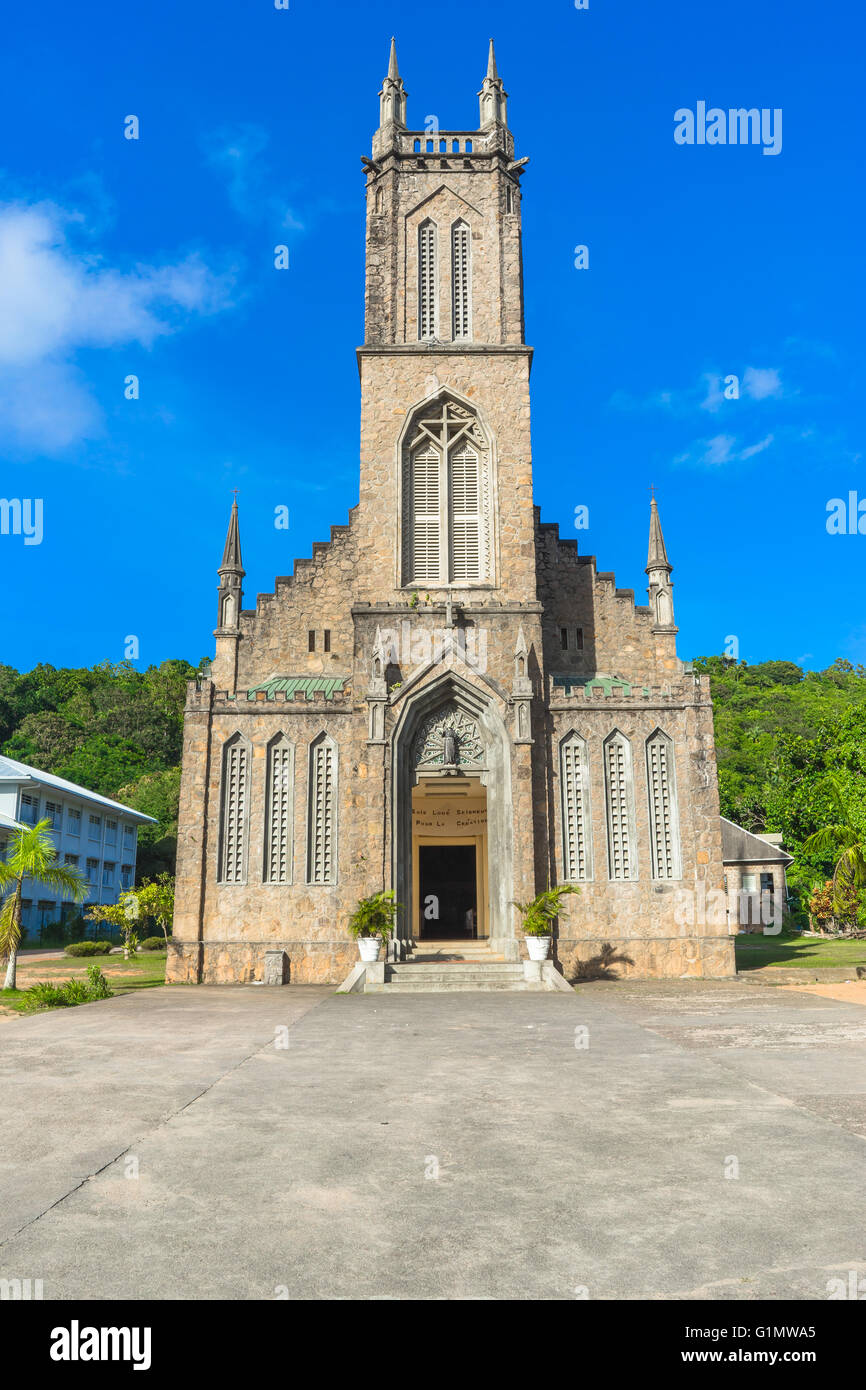 Old chapel church building on Mahe Island, Seychelles Stock Photo - Alamy