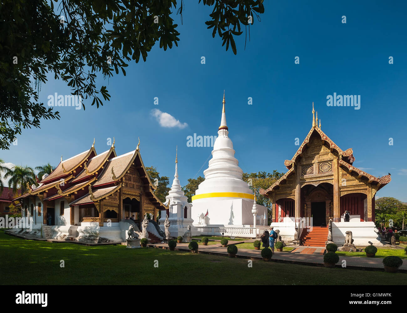 Wat Phra Sing Temple of Chiang Mai Thailand Stock Photo - Alamy