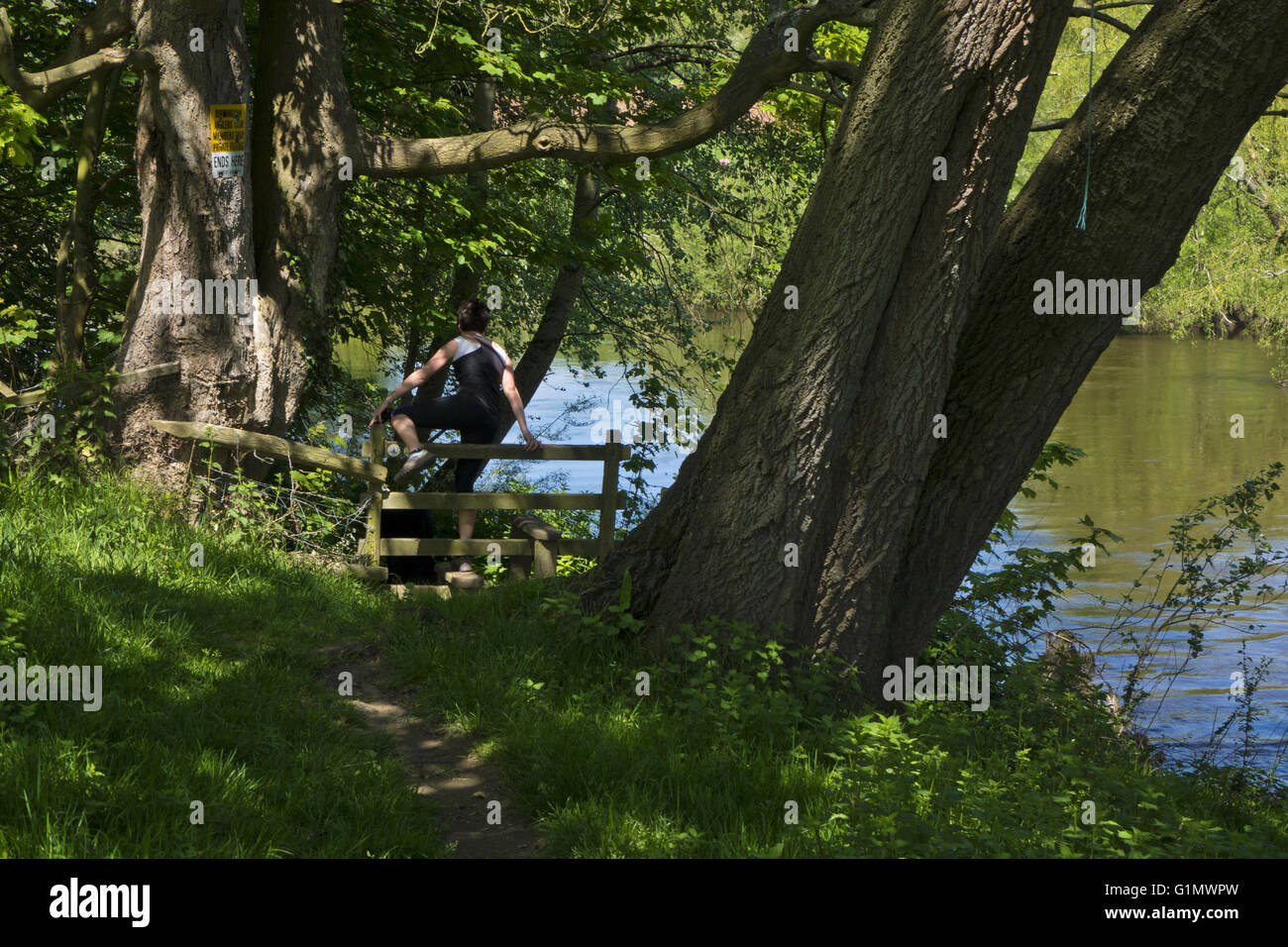 style severn way path Stock Photo - Alamy