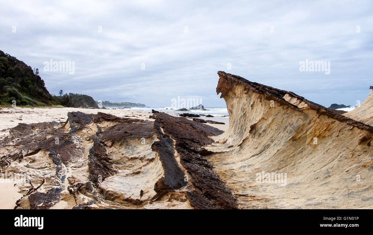 Coastal Rock Formation on the South Coast of NSW Stock Photo - Alamy