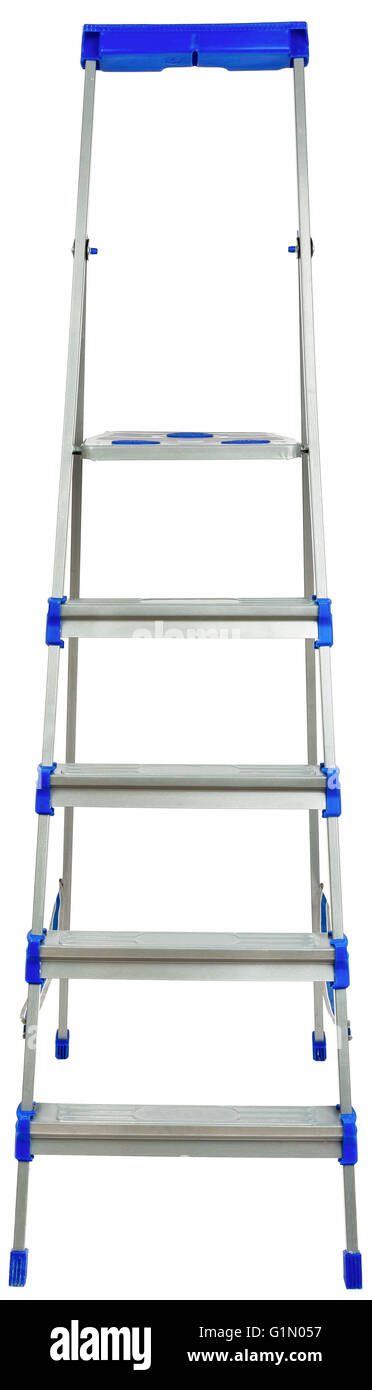 Ladder, front view Stock Photo - Alamy