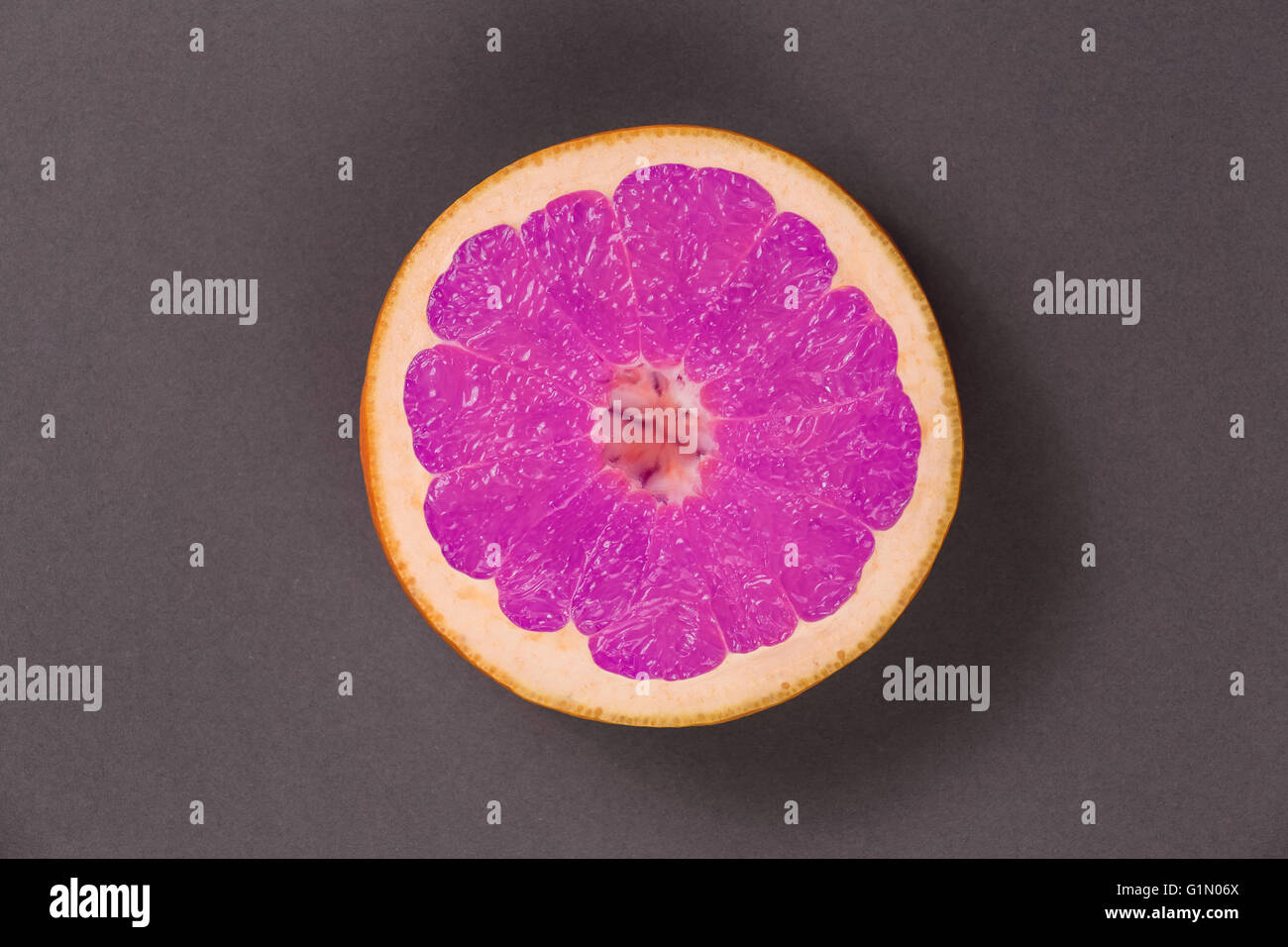 Bright pink fruit grapefruit top view Stock Photo - Alamy