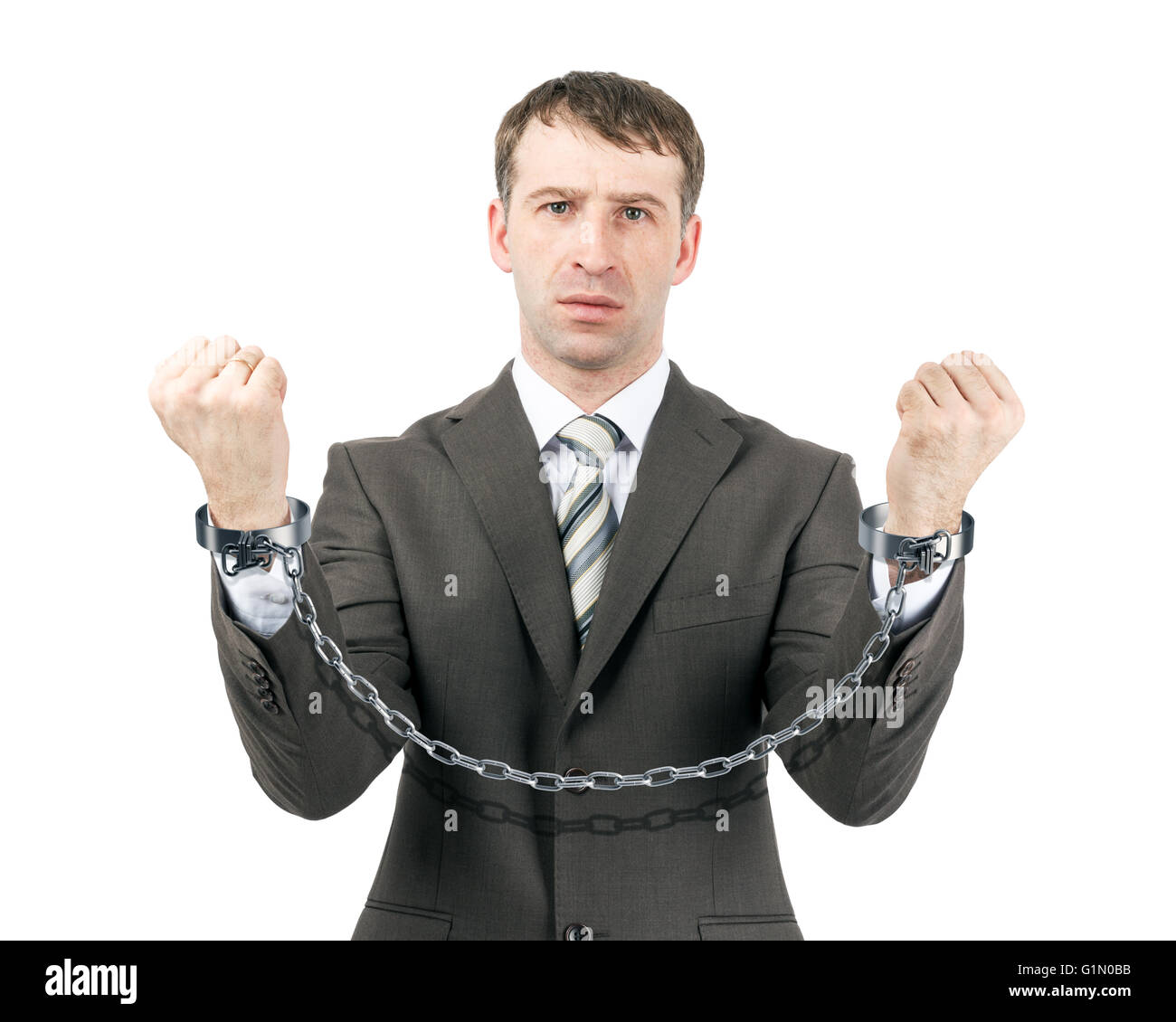 Business man wearing suit in handcuffs Stock Photo - Alamy Business man wearing suit in handcuffs Stock Photo - Alamy