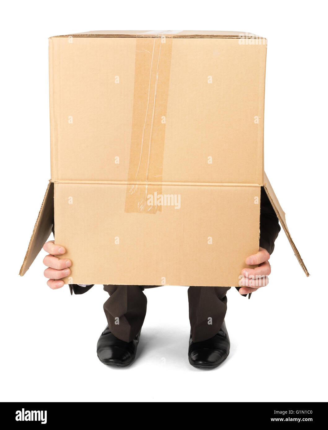 Holding hands behind head Cut Out Stock Images & Pictures - Alamy