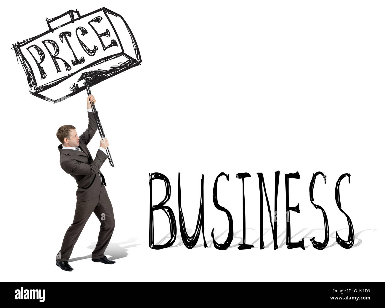 Price hit business Stock Photo - Alamy