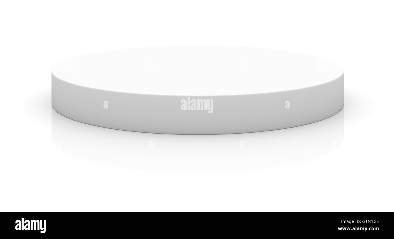 Empty round pedestal for display Stock Photo - Alamy