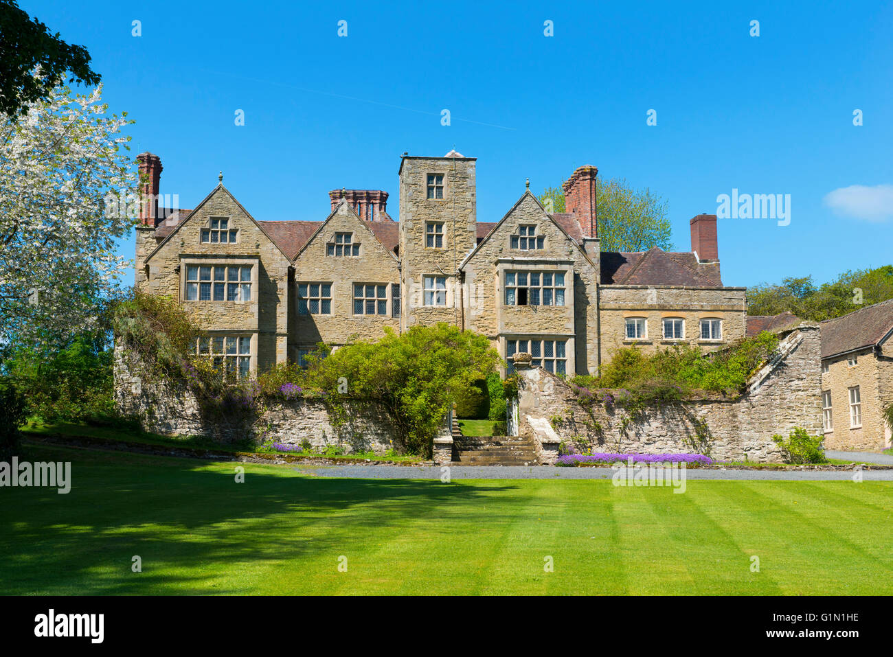 Shipton Hall and grounds at Shipton, near Much Wenlock, Shropshire ...