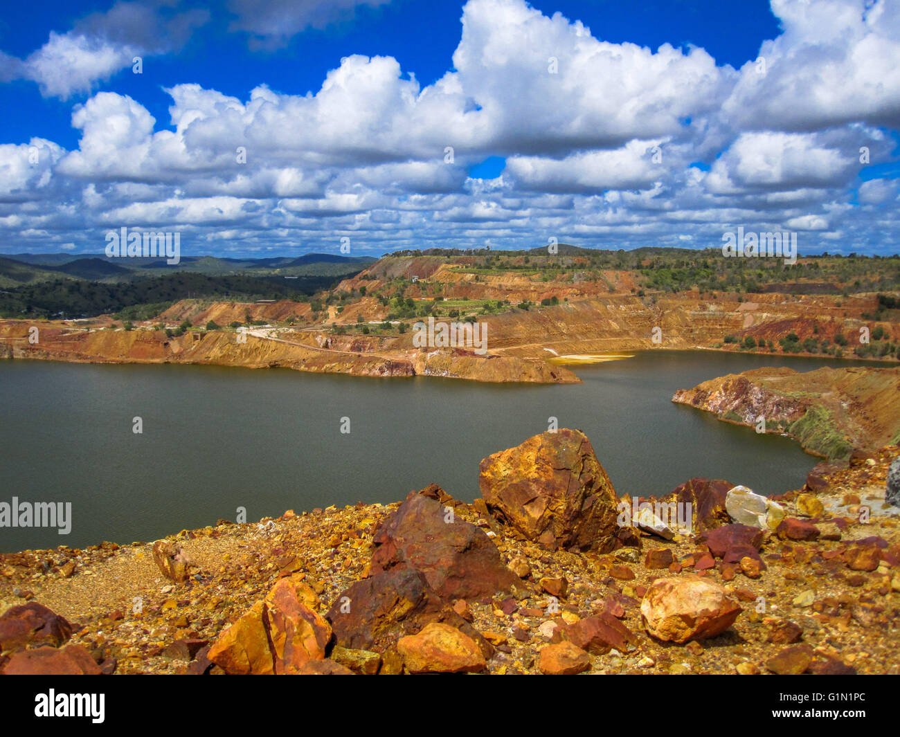 Abandoned copper mine in Australia Stock Photo - Alamy