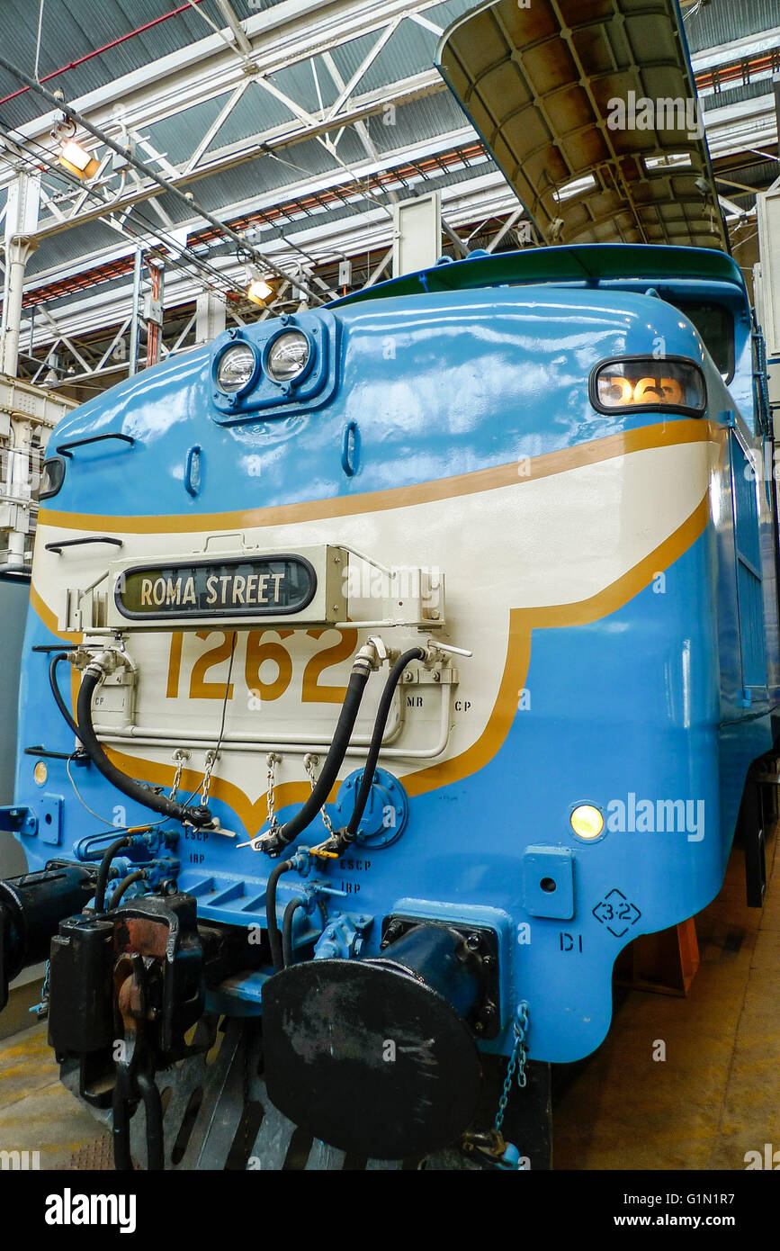 Historic rail engines in Australia Stock Photo - Alamy