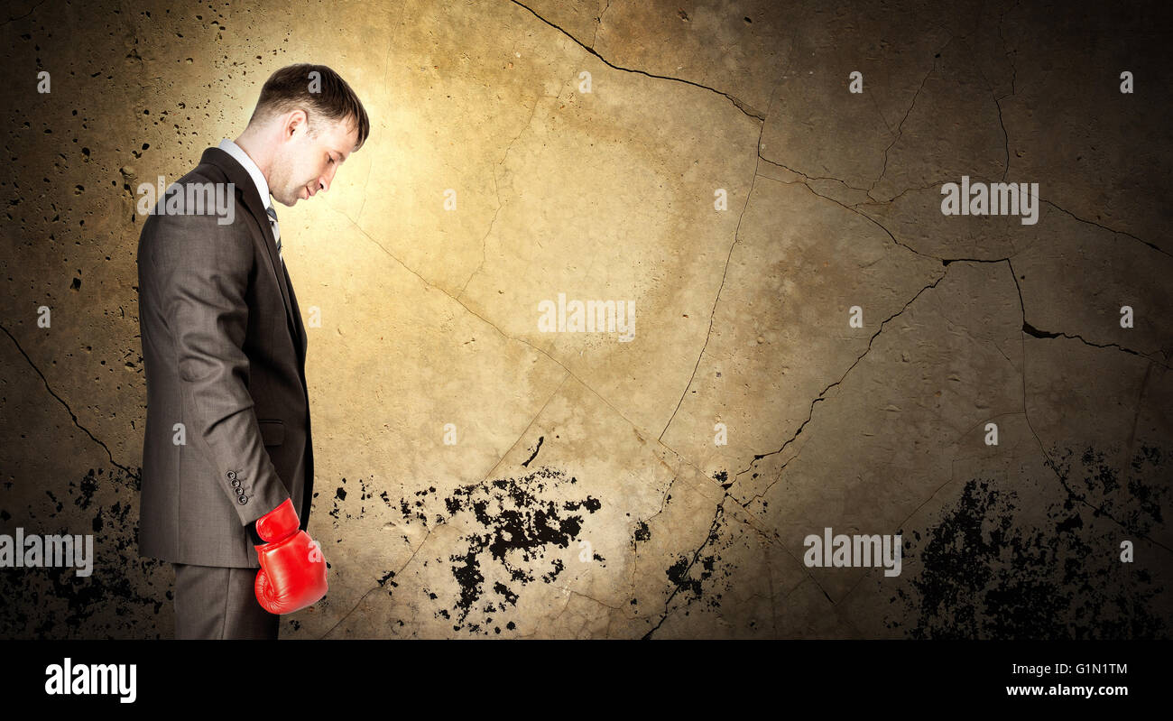 Businessman wearing boxing hi-res stock photography and images - Alamy