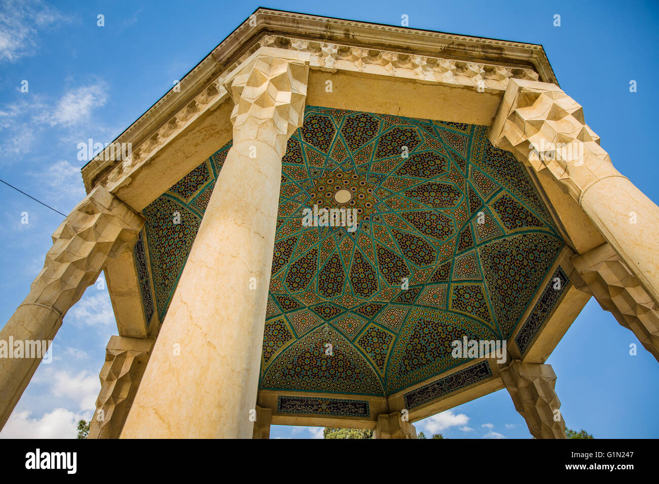 Hafez tomb complex of the famous persian poet in Shiraz Iran Stock ...