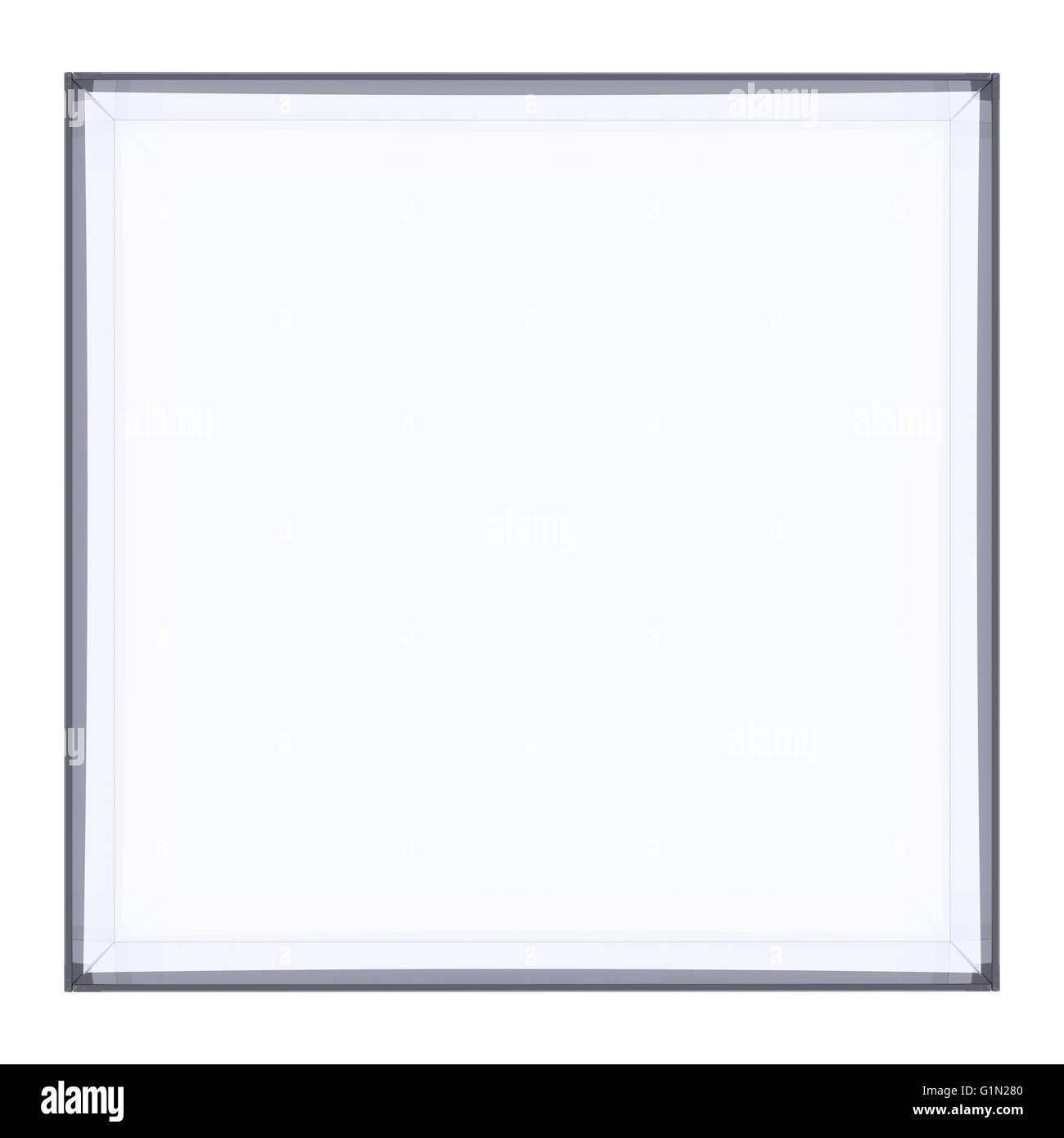 Empty glass box Stock Photo - Alamy