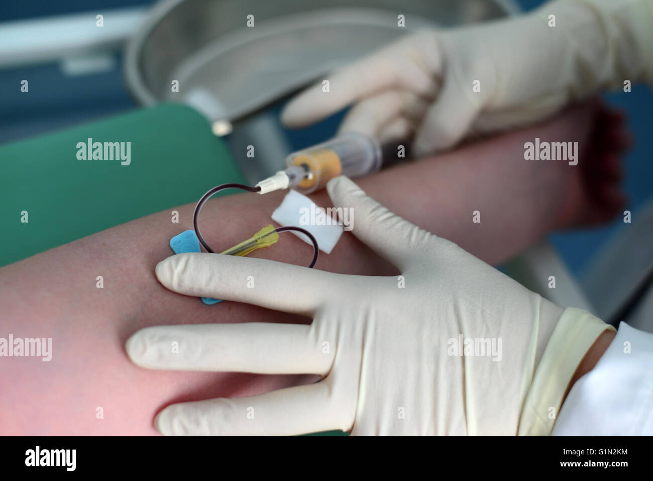 blood sample from a vein in child Stock Photo - Alamy