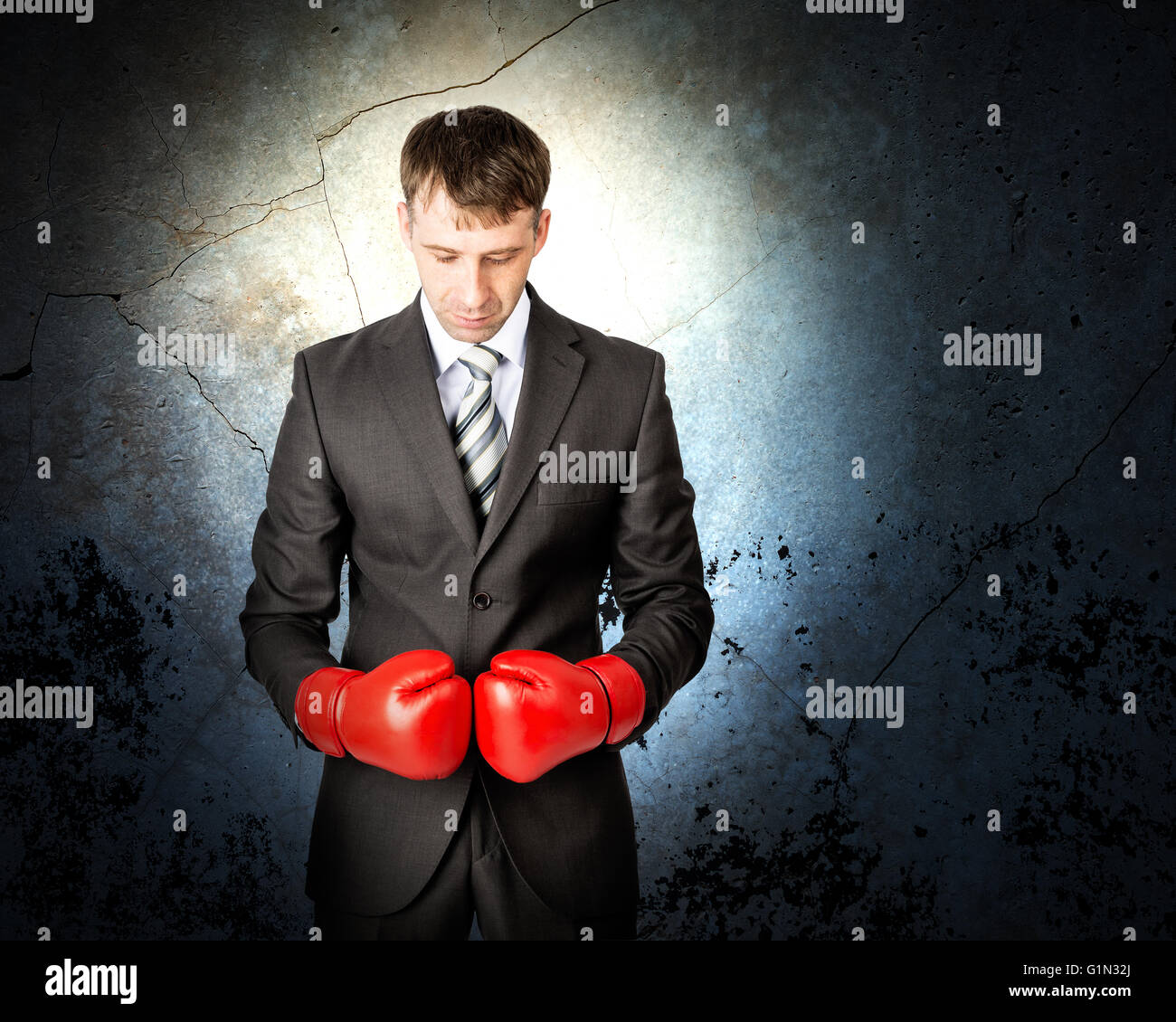 Boxer young competitive businessman hi-res stock photography and images ...