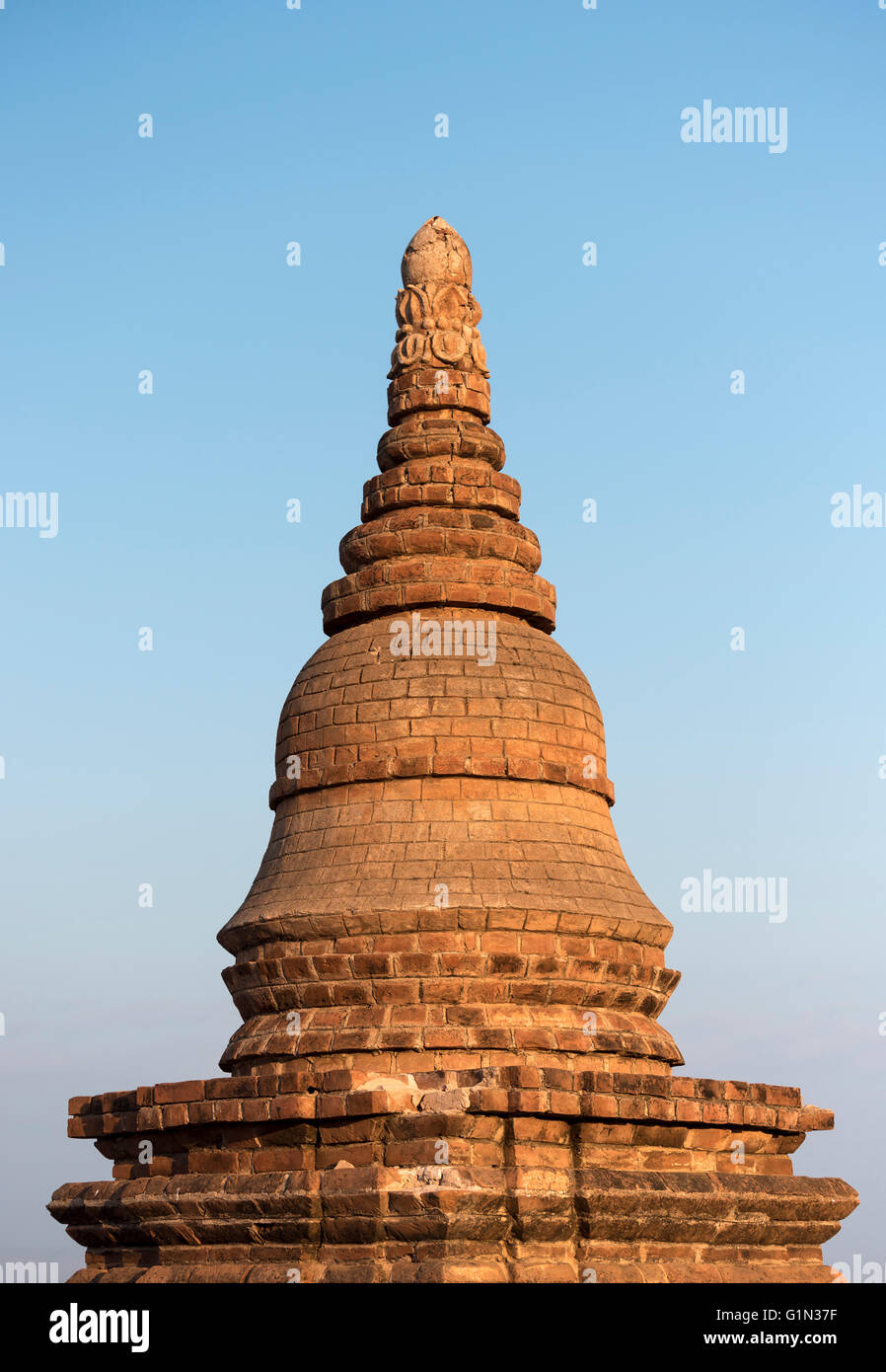 Small stupa atop the terrace of Pyathada Paya in Bagan, Burma - Myanmar ...
