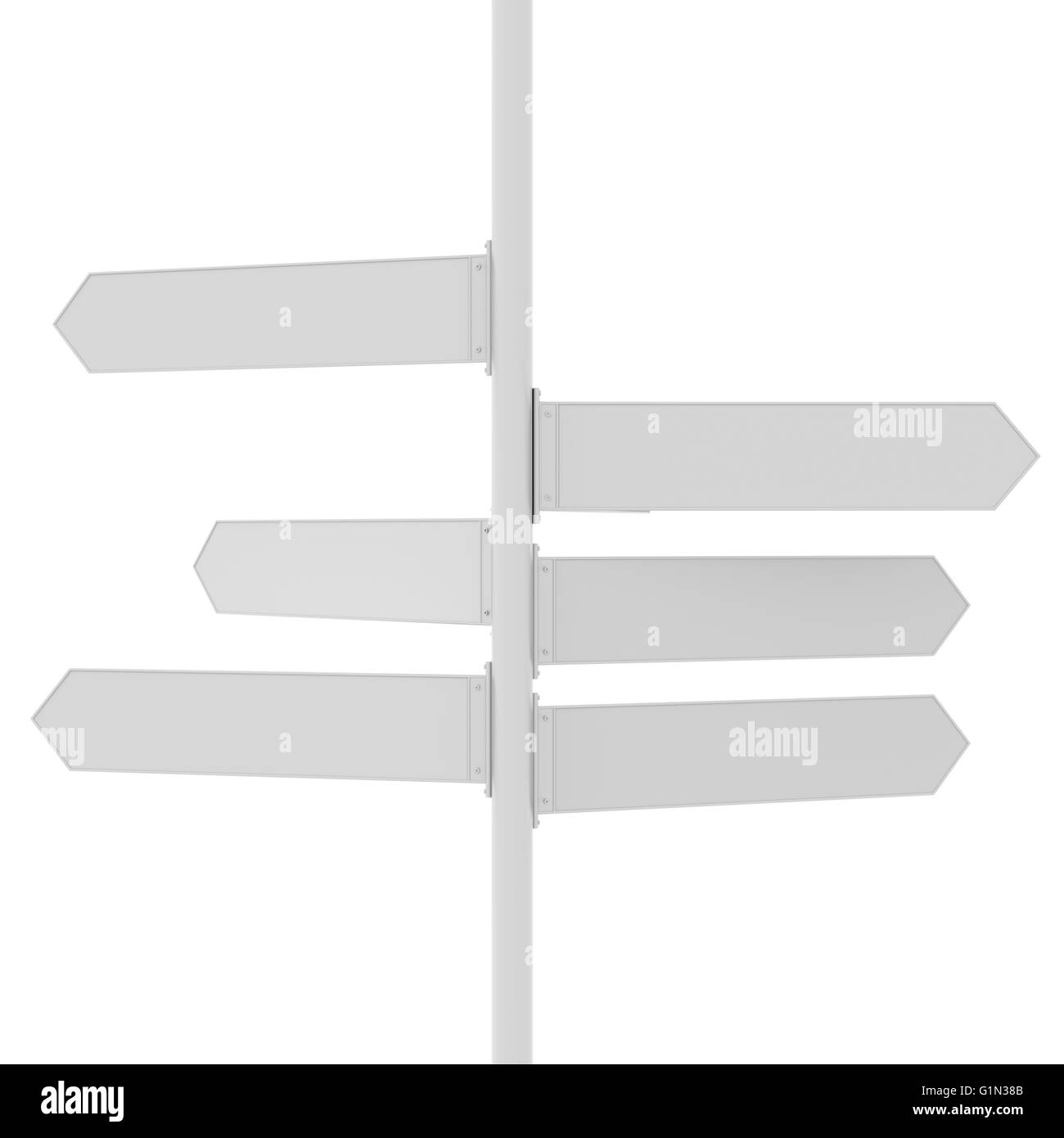 Blank Direction signs for copy space Stock Photo - Alamy