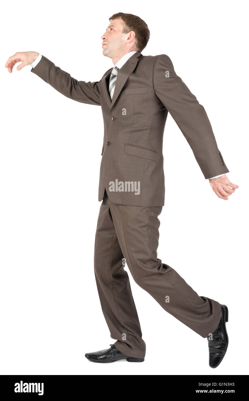 Tired man walking Cut Out Stock Images & Pictures - Alamy