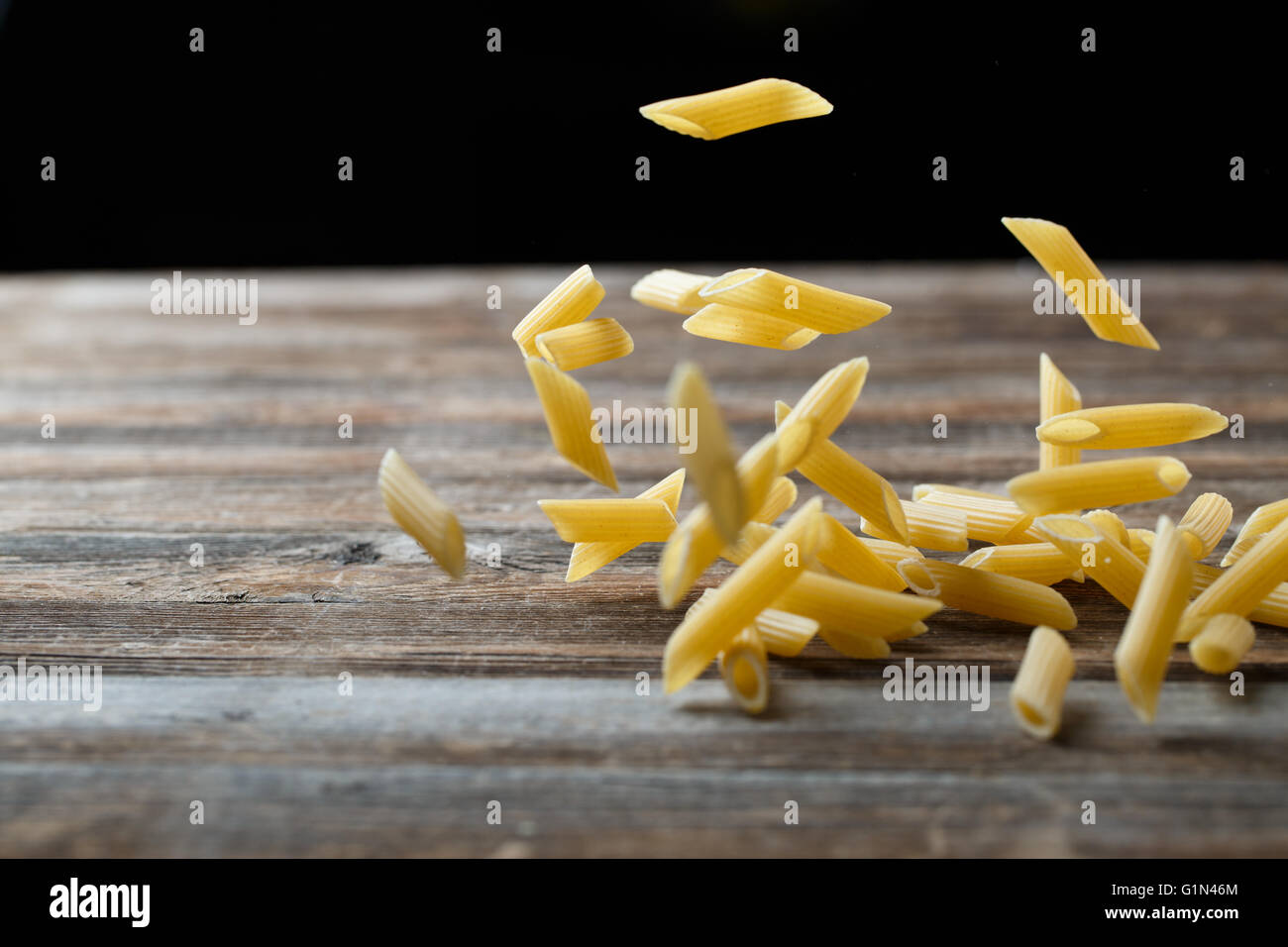 Close up italian pasta falling hi-res stock photography and images - Alamy