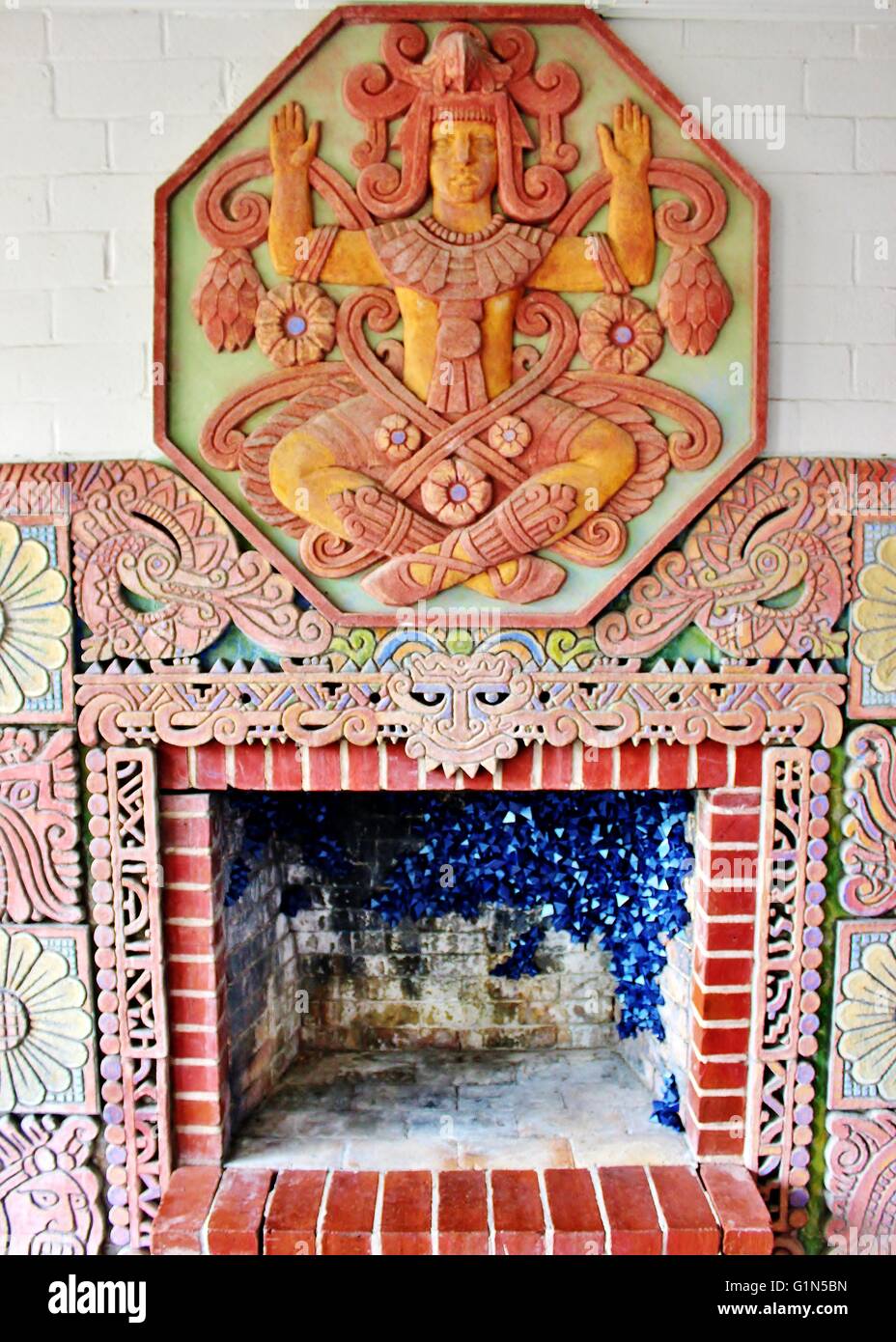 native american fireplace Stock Photo - Alamy