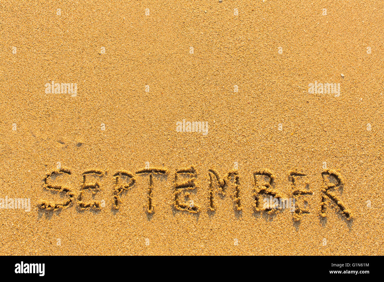 September calendar hi-res stock photography and images - Alamy