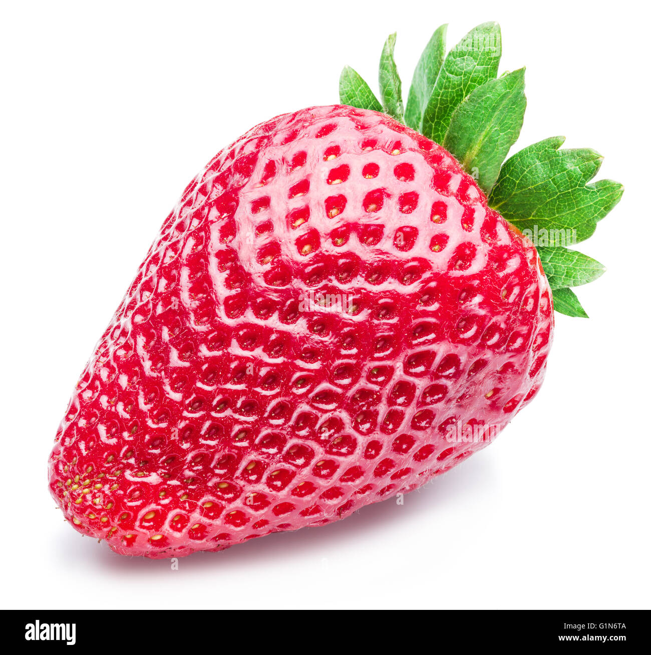 Strawberry isolated on white background Stock Photo - Alamy