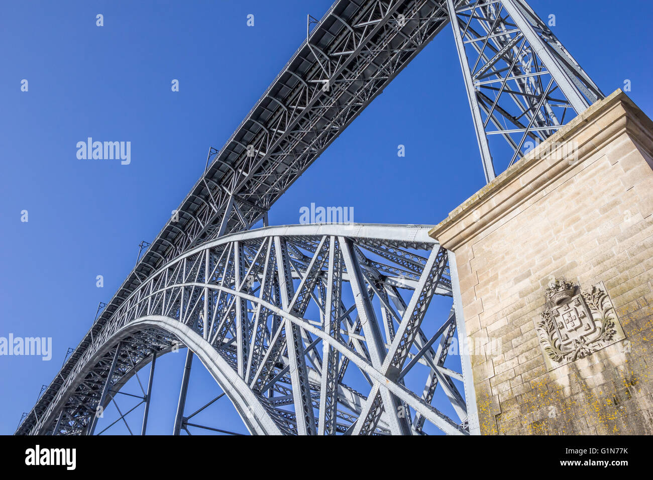 Oporto old iron bridge hi-res stock photography and images - Alamy