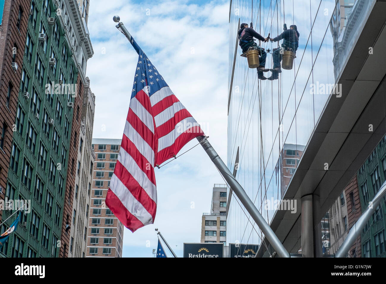 Suspended flag hi-res stock photography and images - Alamy