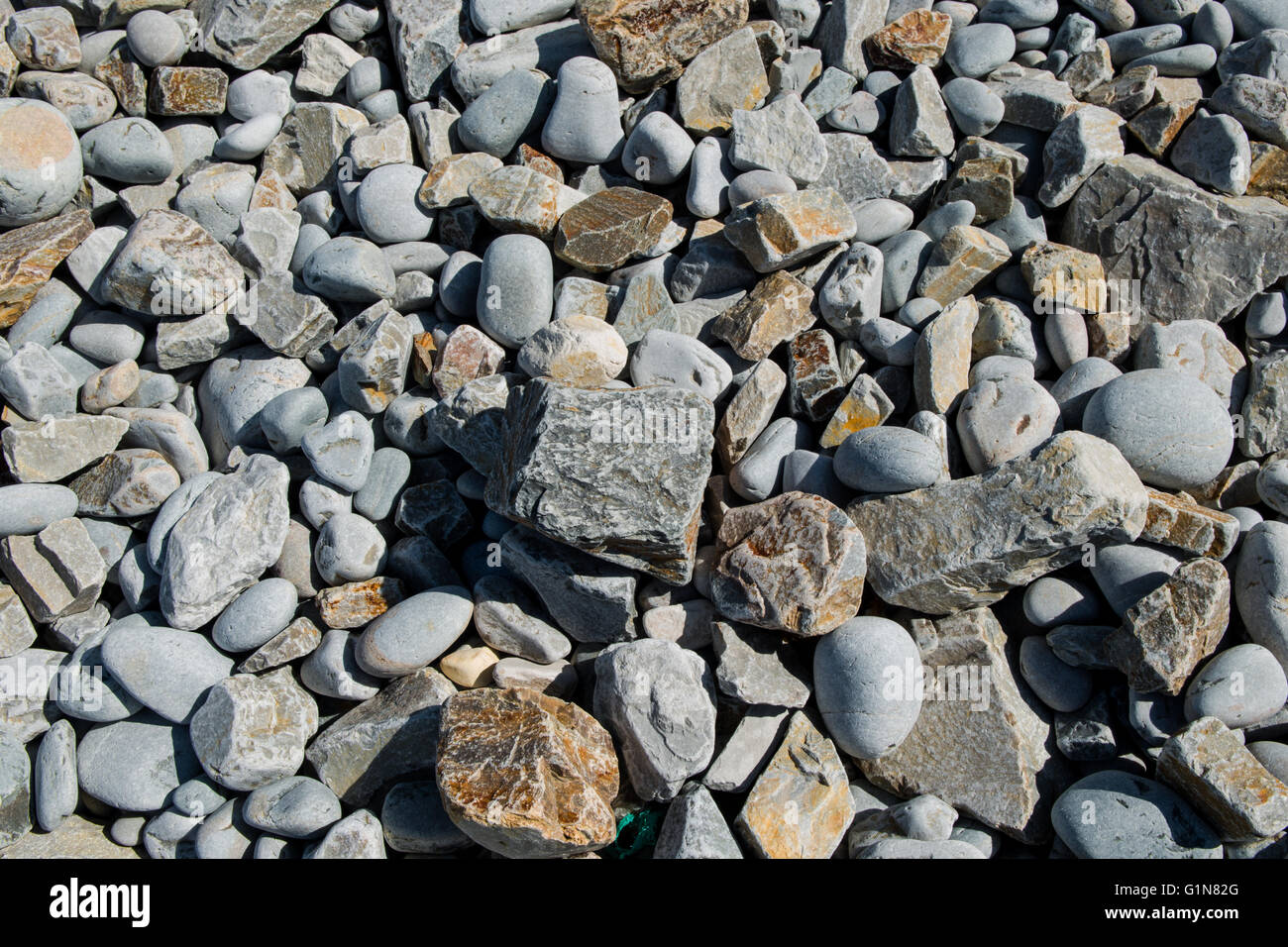 Sun Bleached Rocks Stock Photo - Alamy