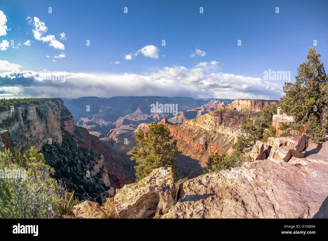 Canyon from grand view hi-res stock photography and images - Alamy