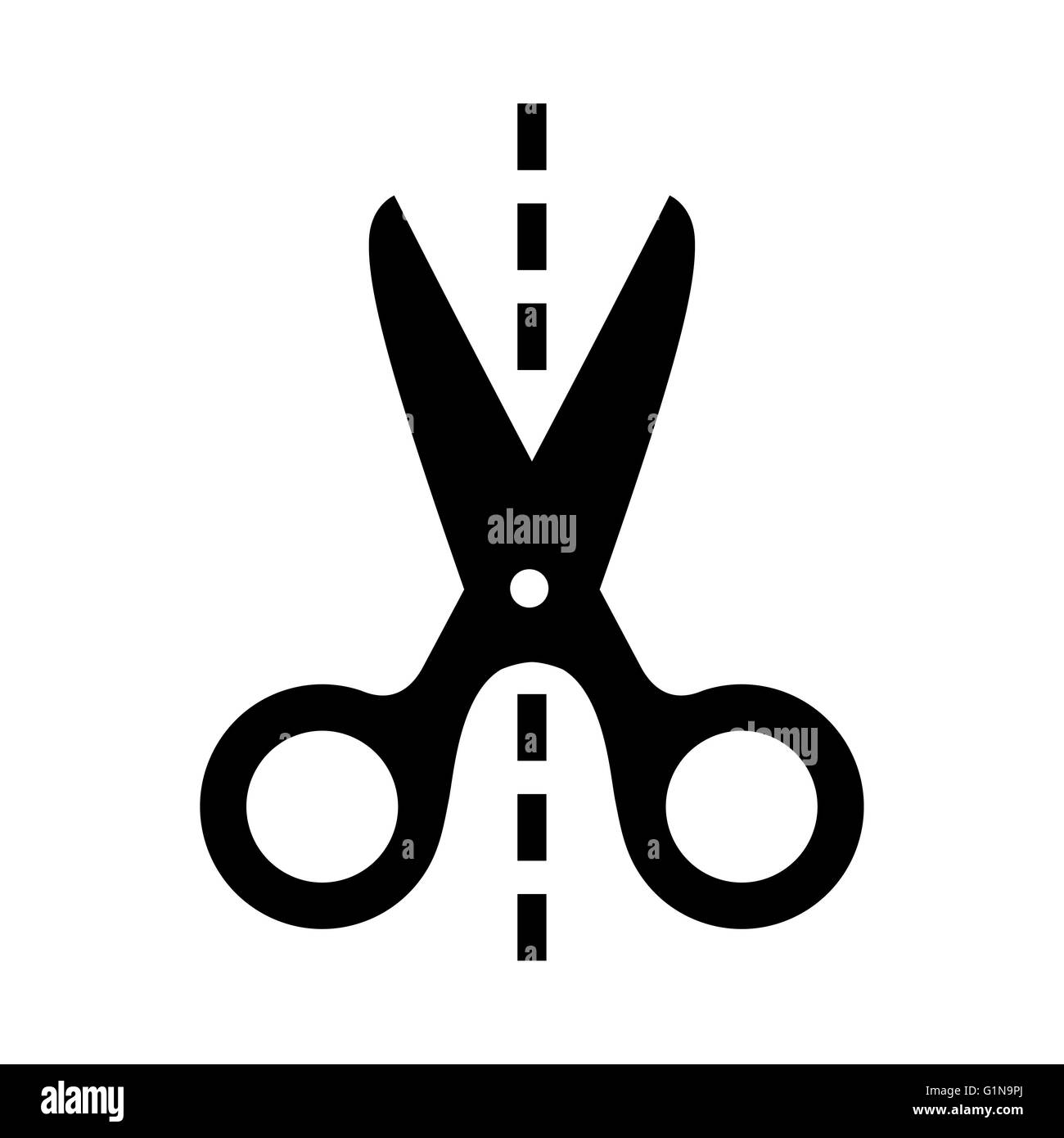 Cartoon scissors Black and White Stock Photos & Images - Alamy