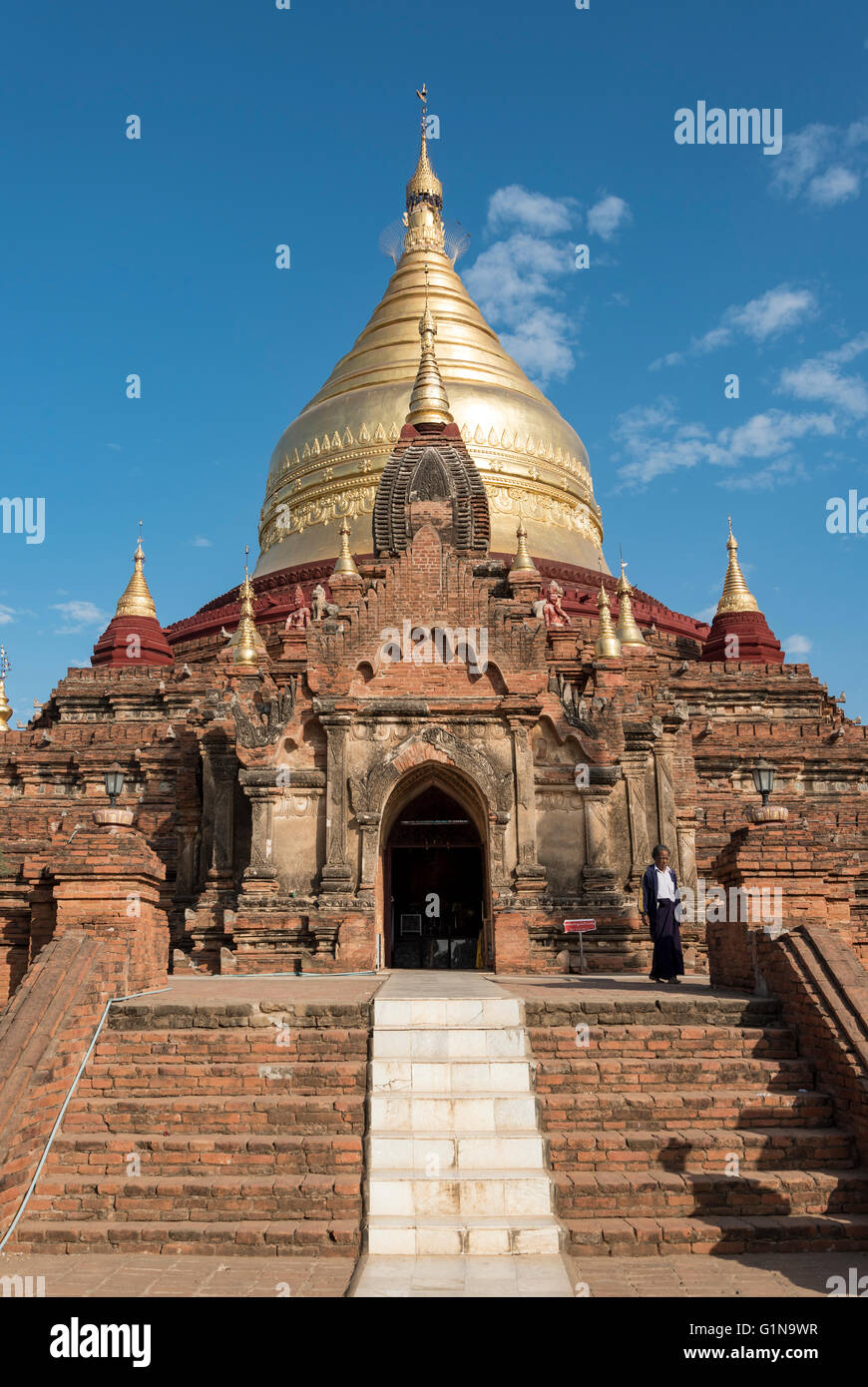 Dhammayazika - Dhamma Ya Zi Ka - Pagoda, Bagan, Burma - Myanmar Stock ...