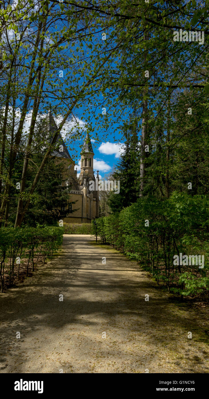 Narrow lane to the Schwarzenberg tomb Stock Photo - Alamy