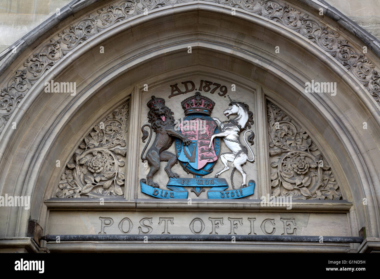 Post Office Sign; Oxford; England; UK Stock Photo - Alamy