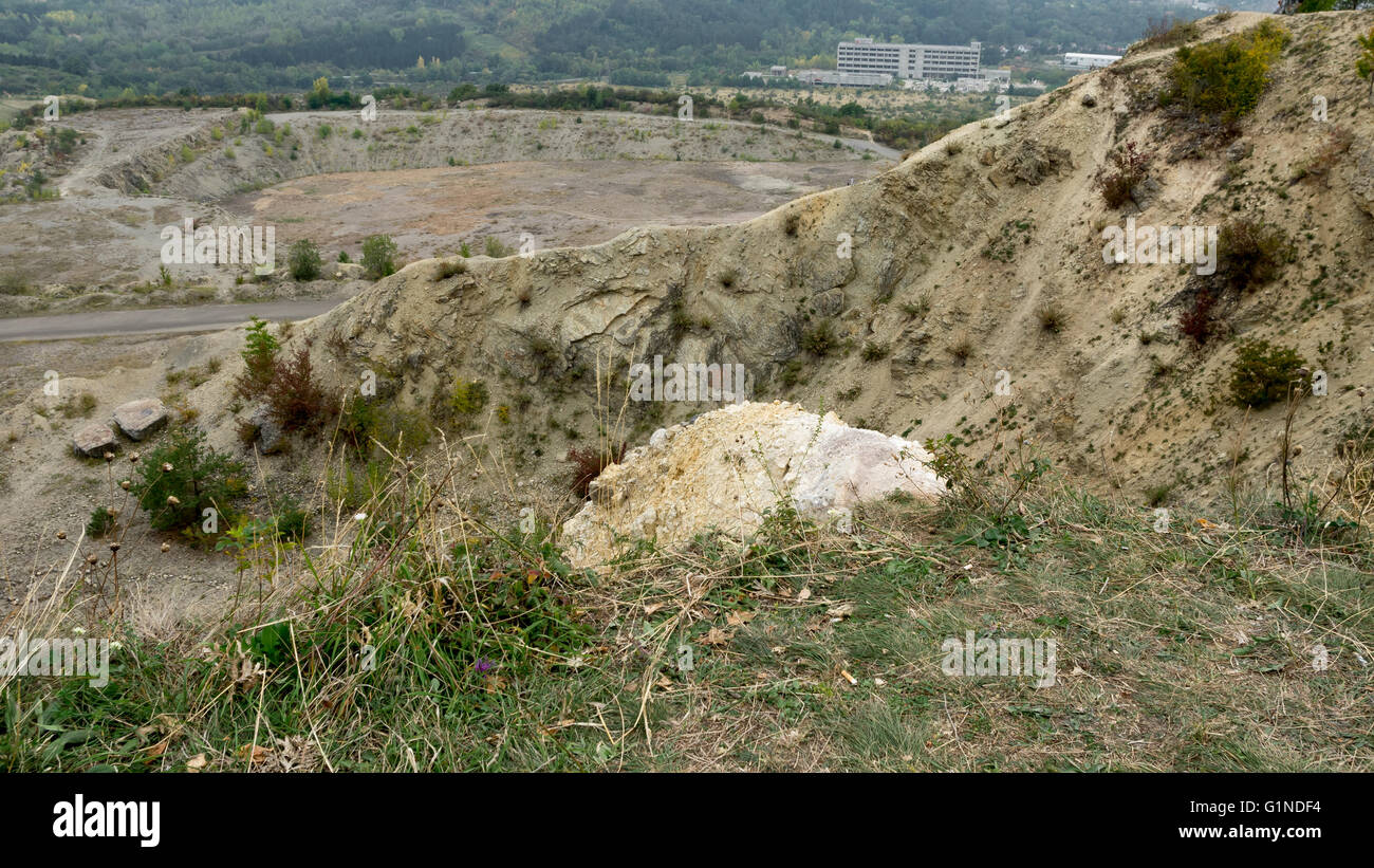An old quarry landscape Stock Photo - Alamy
