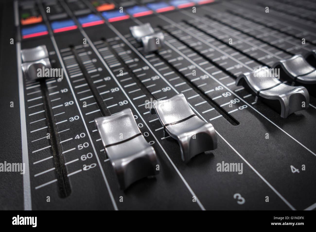 A professional audio mixer at a TV production Stock Photo - Alamy