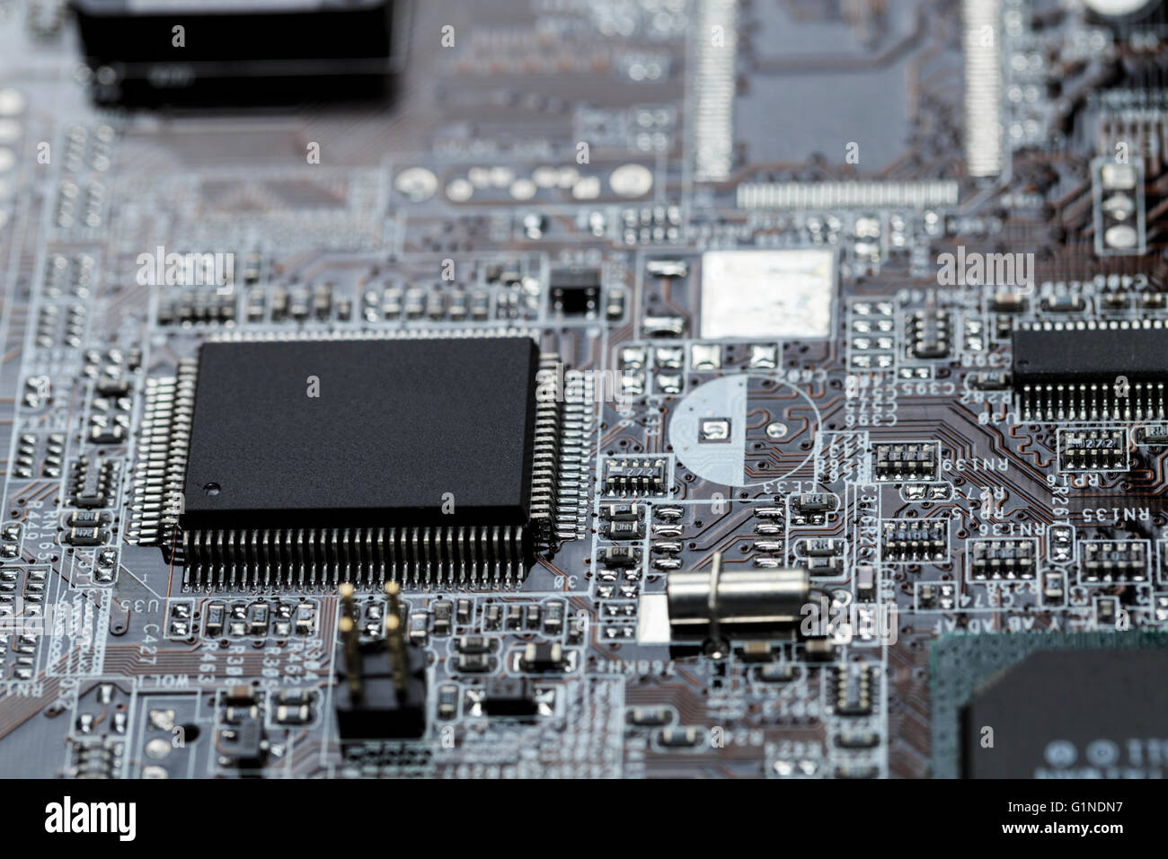 a motherboard of a computer Stock Photo - Alamy