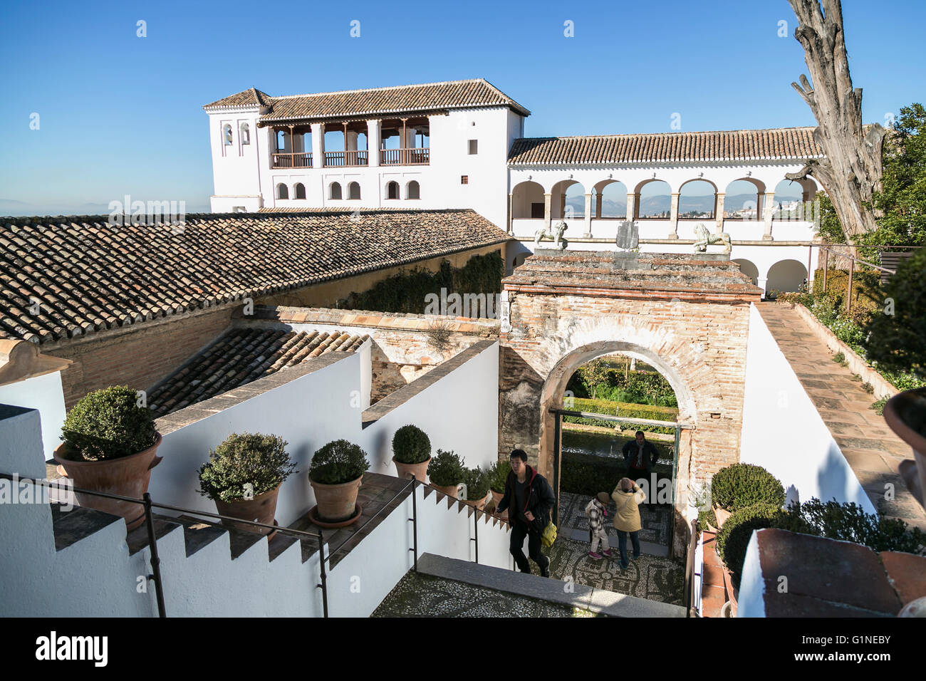 Inside the Alhambra in Granada, Spain Stock Photo - Alamy
