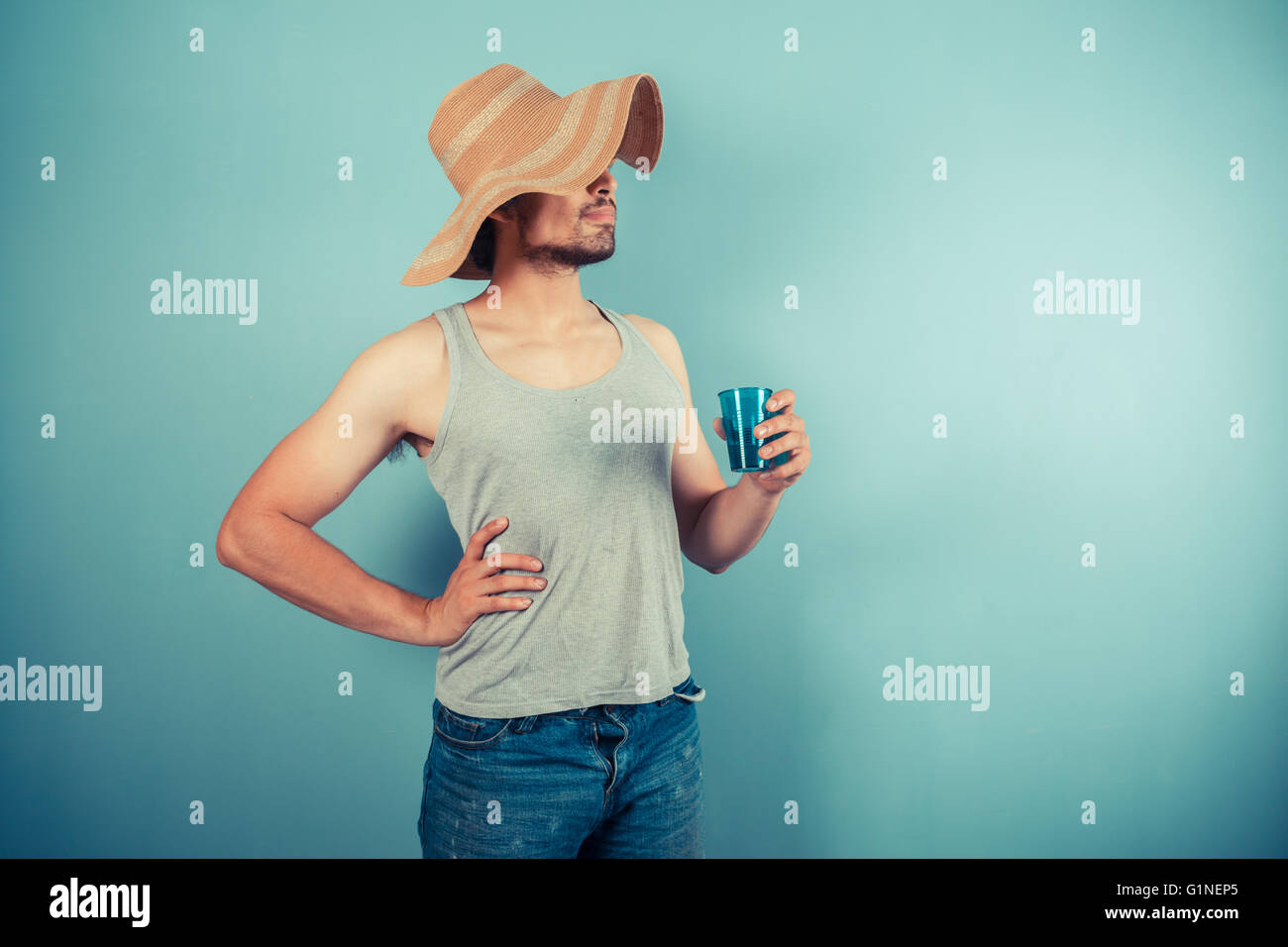 Happy drunk person hi-res stock photography and images - Alamy