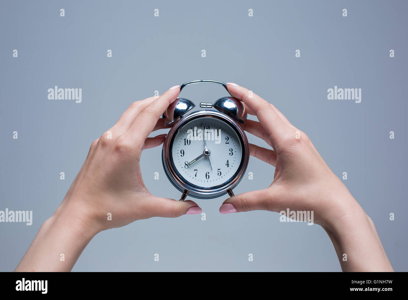 Time clock hands human hi-res stock photography and images - Alamy