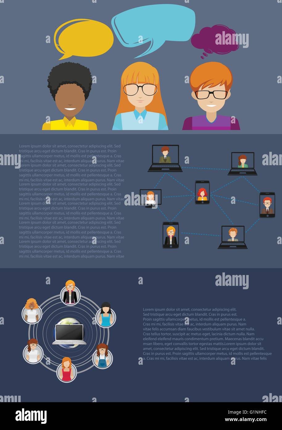 Infographic with diagram and text space illustration Stock Vector Image ...