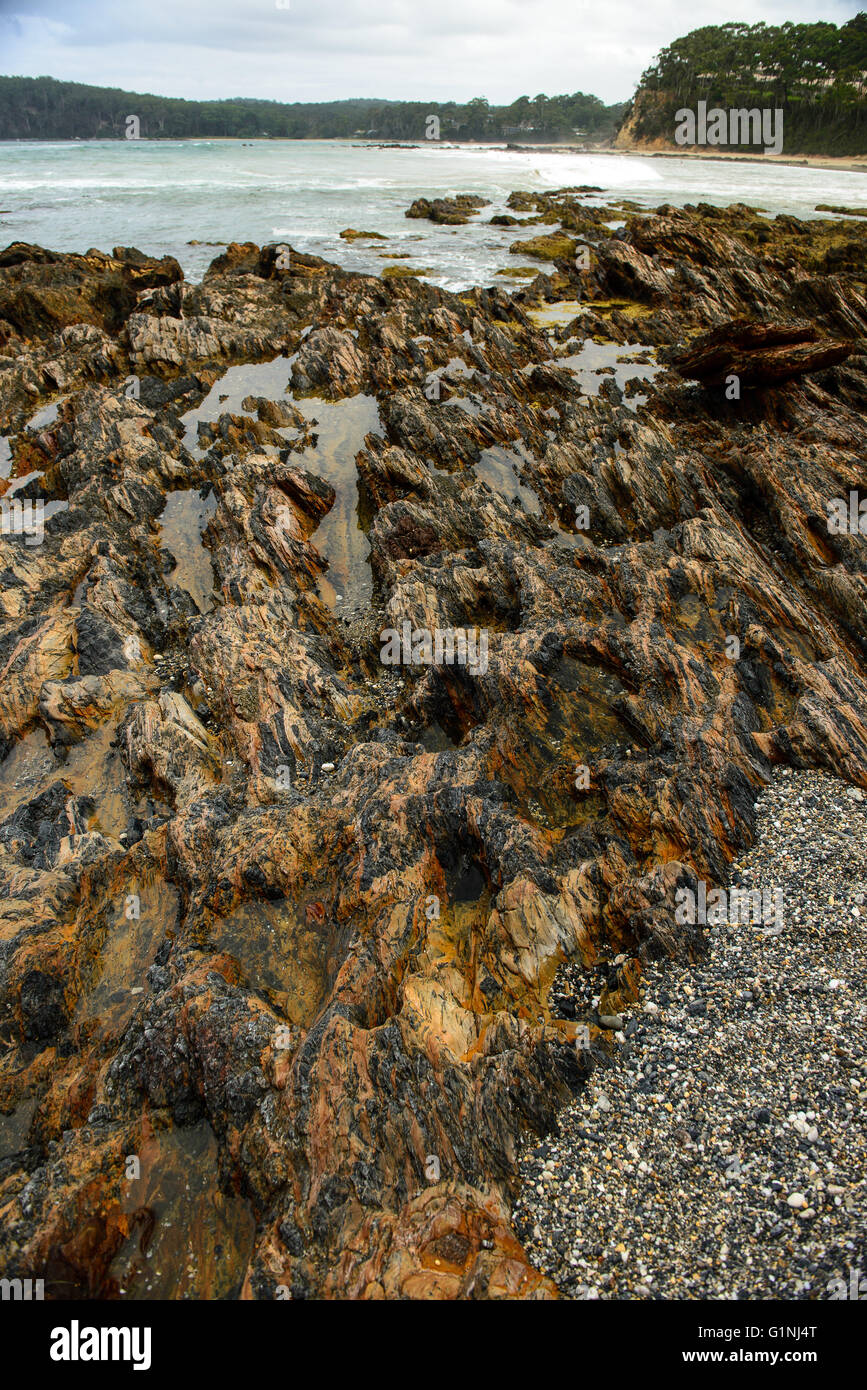 Rock Formations of the South Coast of NSW Australia Stock Photo - Alamy
