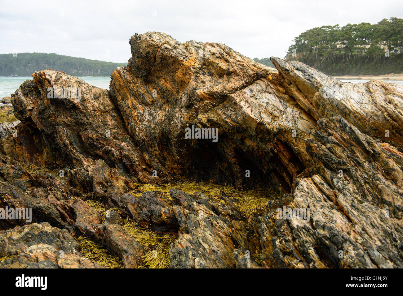 Rock Formations of the South Coast of NSW Australia Stock Photo - Alamy