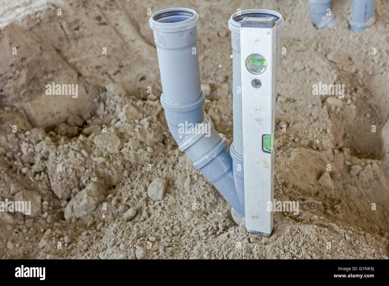 Installing sewer system hi-res stock photography and images - Alamy