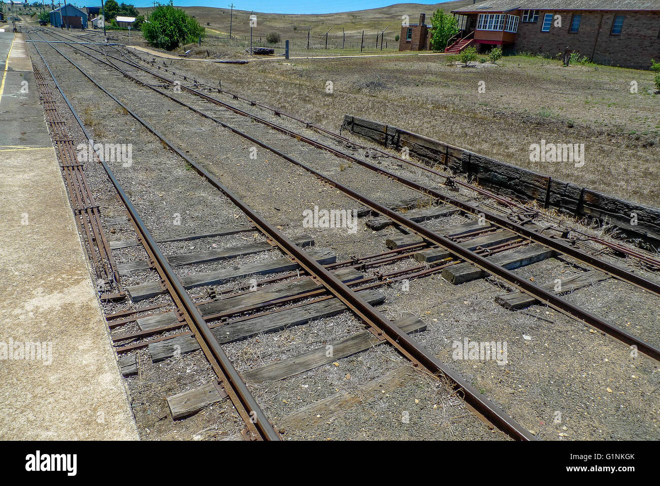Disused rail tracks Stock Photo - Alamy